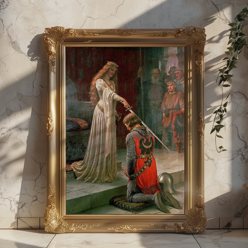 The Accolade by Edmund Blair Leighton | Romantic Era Artwork Prints ...