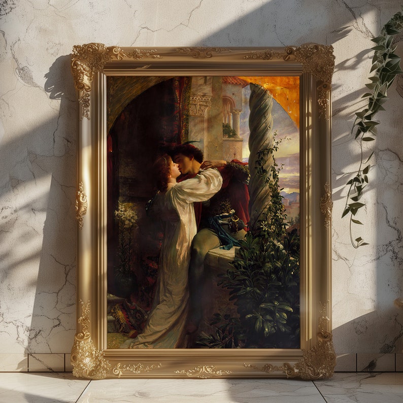 Romeo and Juliet by Frank Dicksee Romantic Era Artwork Classic Art ...