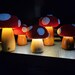 Mushroom Lamp With Crotchet Top, Cute Wood Lamps, 3 Color Settings for ...