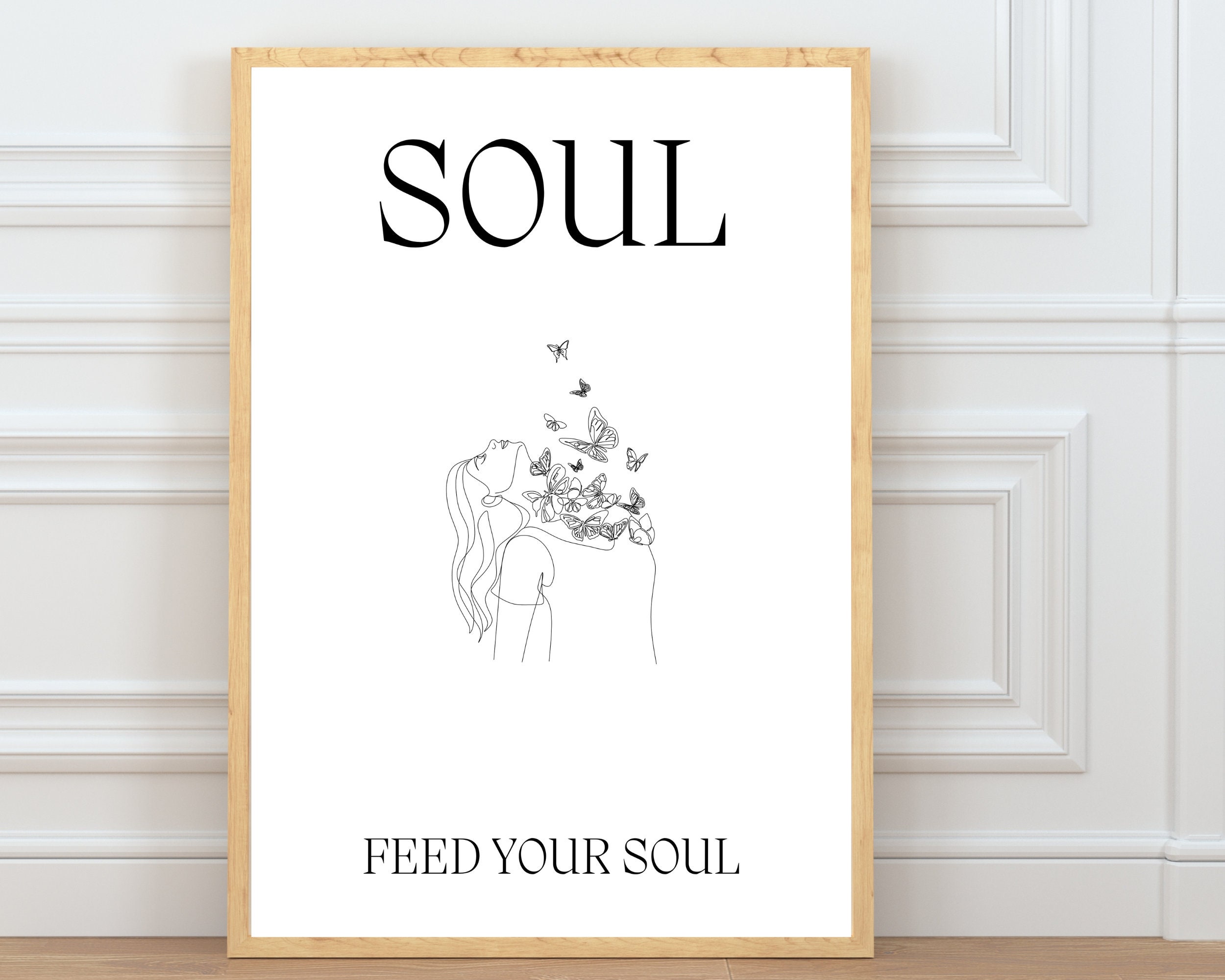 Mind Body Soul, Set of 3 Aura Poster, Living Room Poster, Positive ...