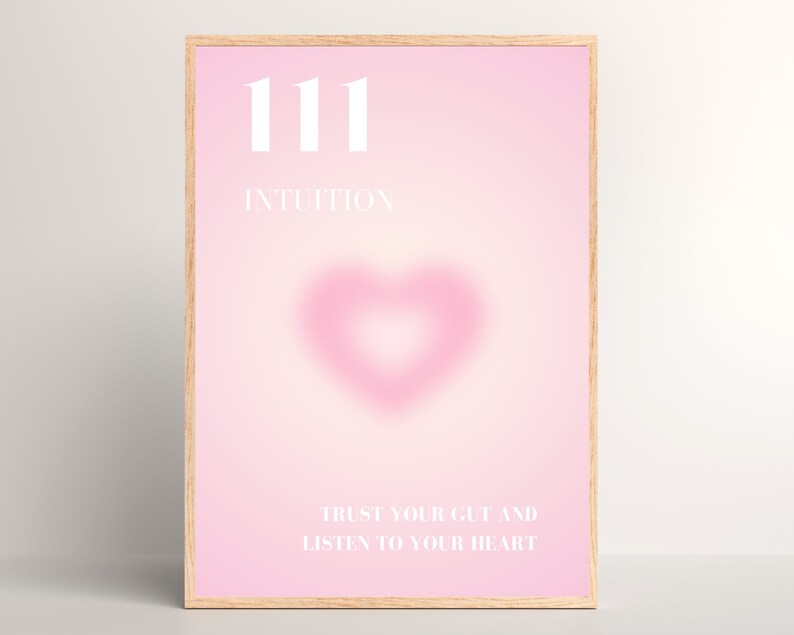 Pastel Pink Angel Aura Poster Set, Set of 3 Affirmation Poster ...