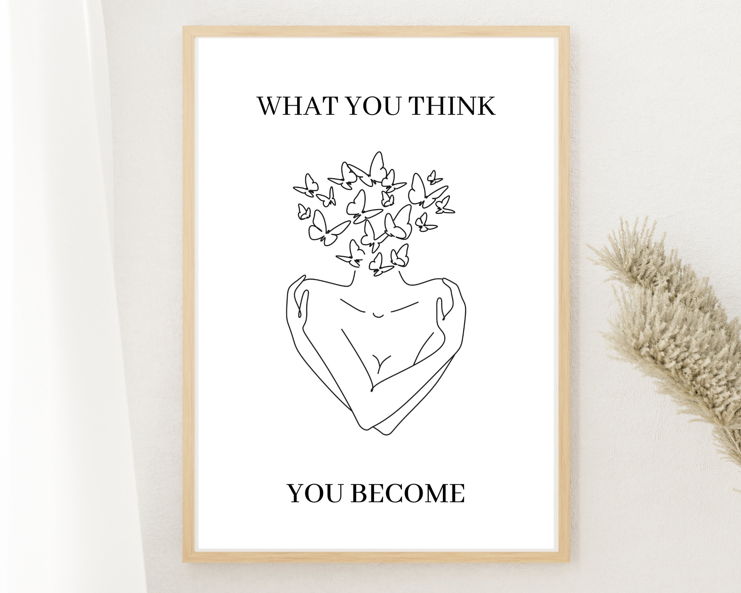 Set of 3 Line Art Print Aesthetic Room Decor Trendy Spiritual Wall Art ...