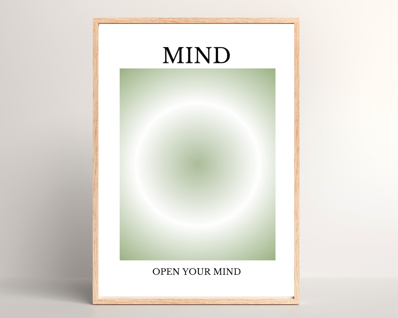 Sage Green Mind Body Soul Aura Poster, Set of 3 Affirmation Poster ...