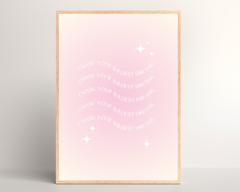 Pastel Pink Prints, Self Love Posters, Pink Angel Aura Poster, Set of 3 ...