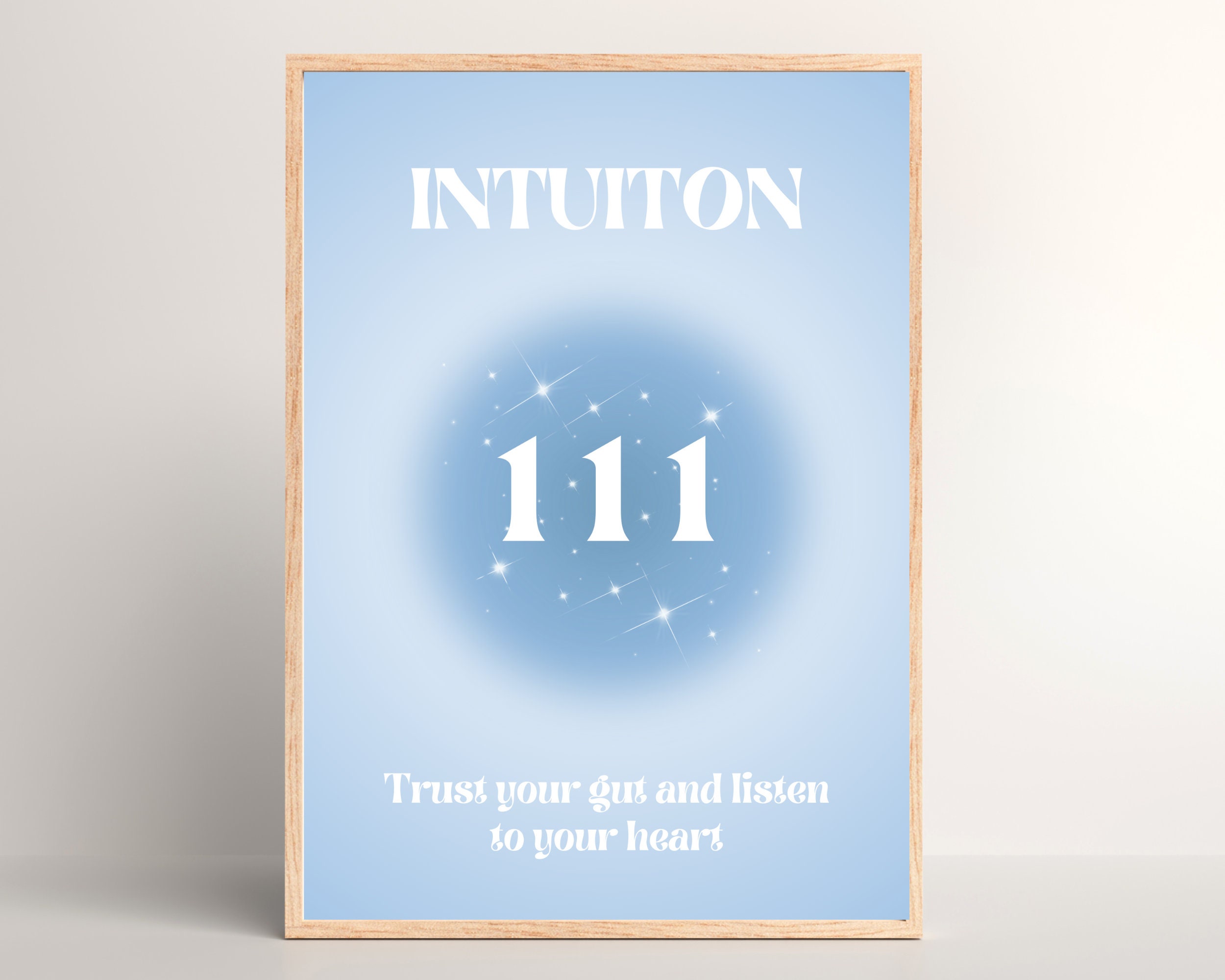 Blue Angel Aura Poster Set, Set of 3 Affirmation Poster, Spiritual Wall ...