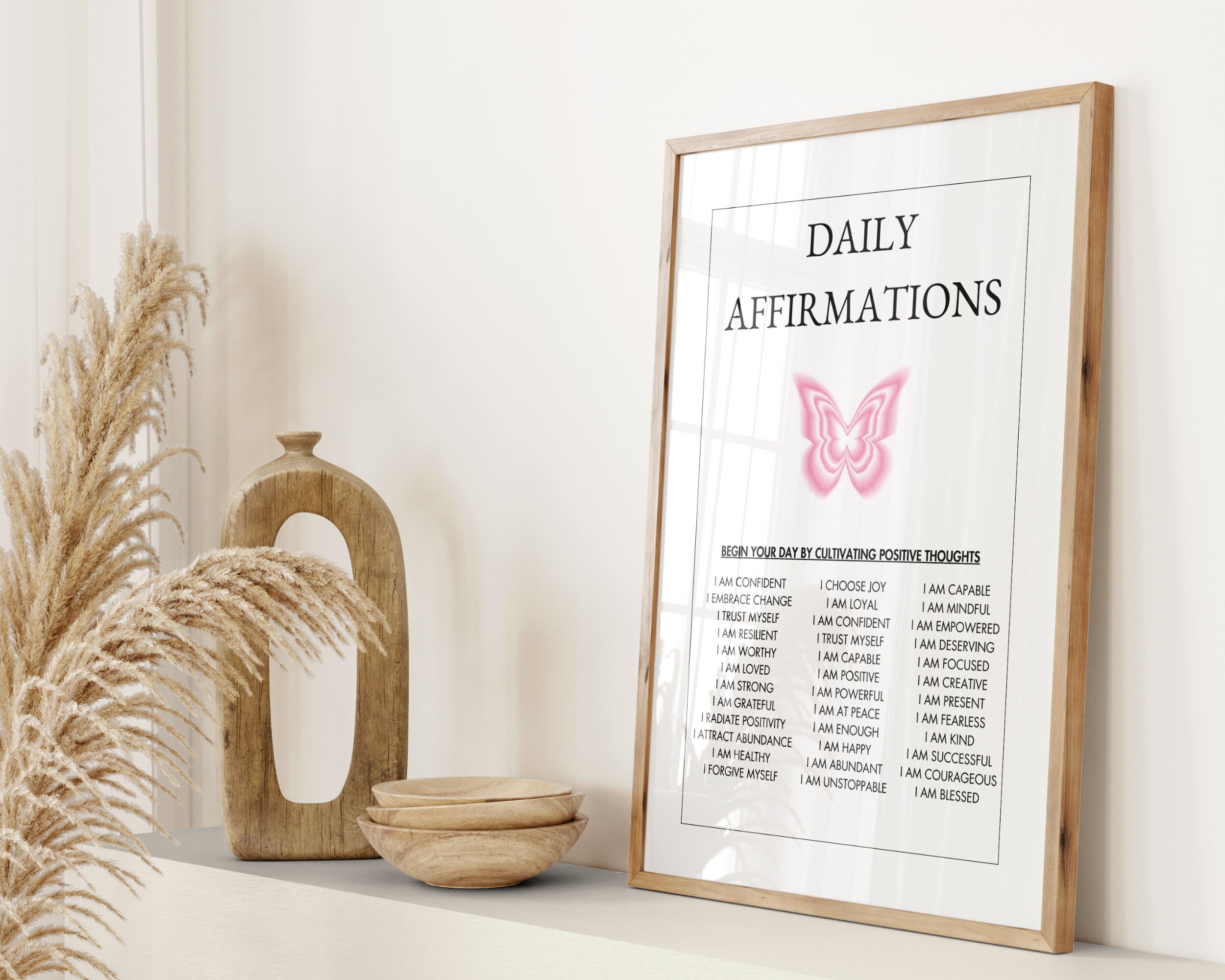 Pastel Pink Prints, Self Love Posters, Pink Angel Aura Poster, Set of 3 ...