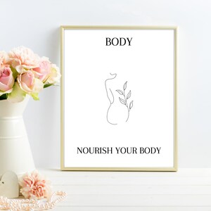 Mind Body Soul, Set of 3 Aura Poster, Living Room Poster, Positive ...