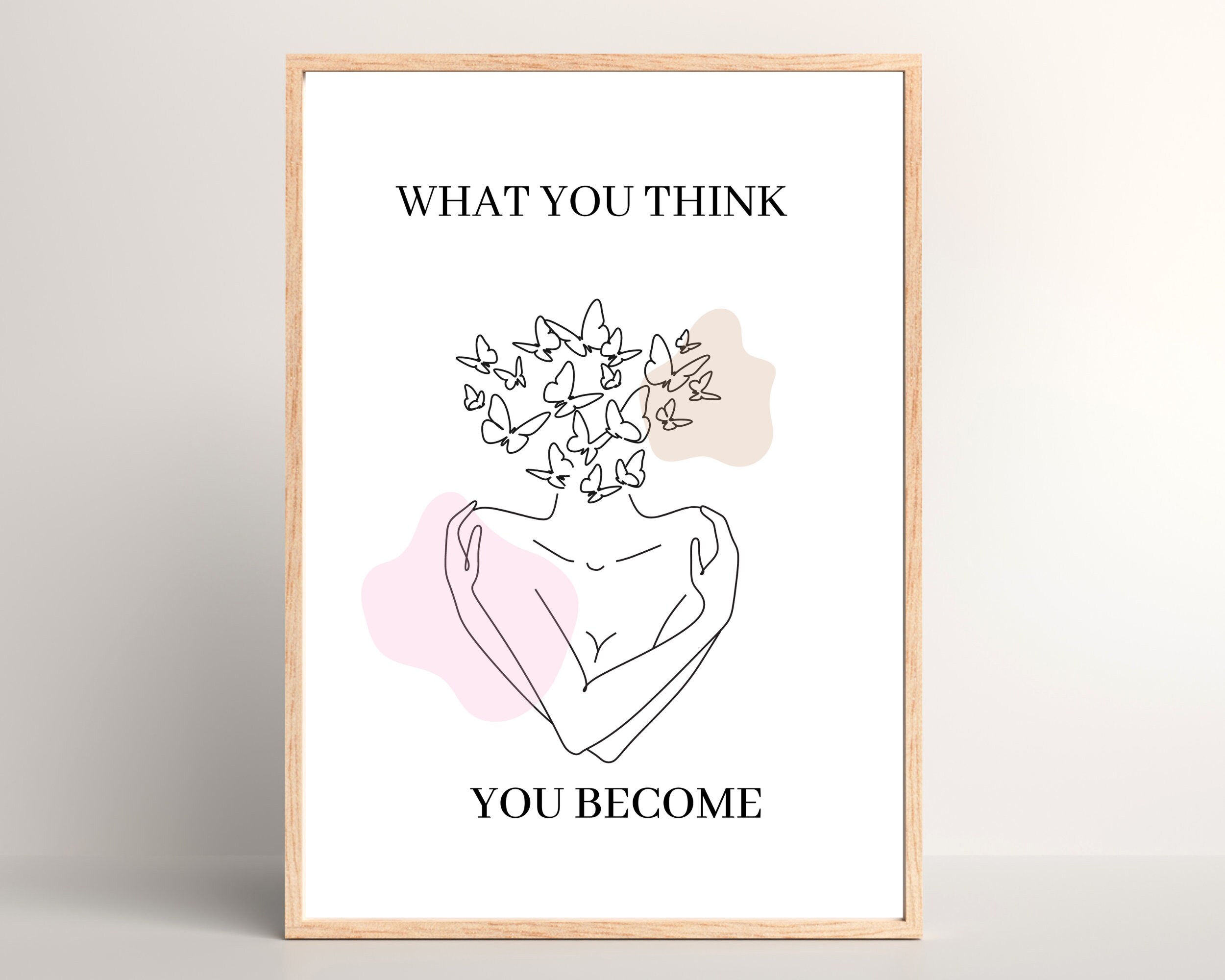 Set of 3 Line Art Print Aesthetic Room Decor Trendy Spiritual Wall Art ...