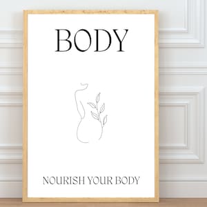 Mind Body Soul, Set of 3 Aura Poster, Living Room Poster, Positive ...