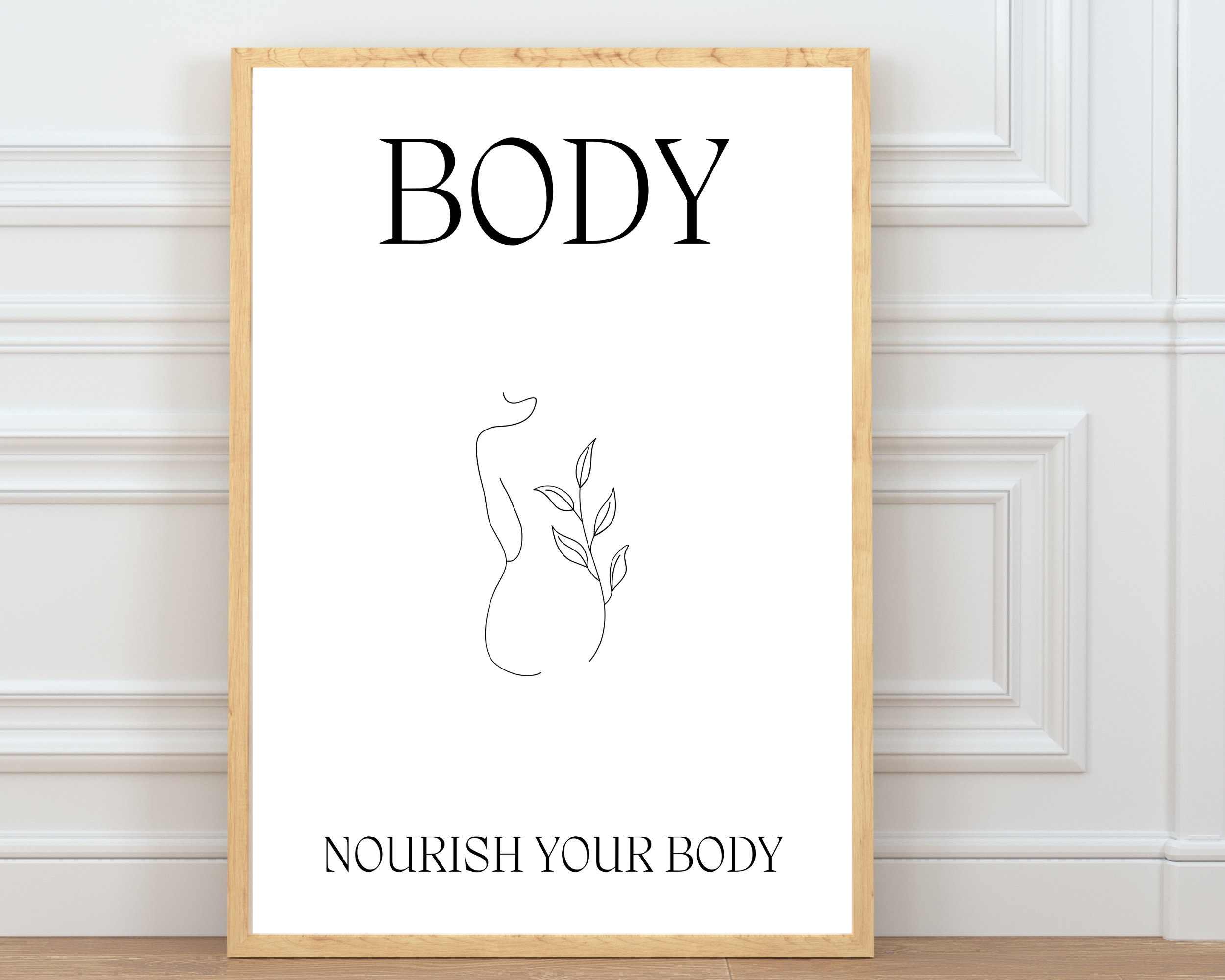 Mind Body Soul, Set of 3 Aura Poster, Living Room Poster, Positive ...