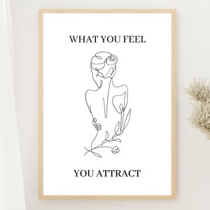 Set of 3 Line Art Print Aesthetic Room Decor Trendy Spiritual Wall Art ...