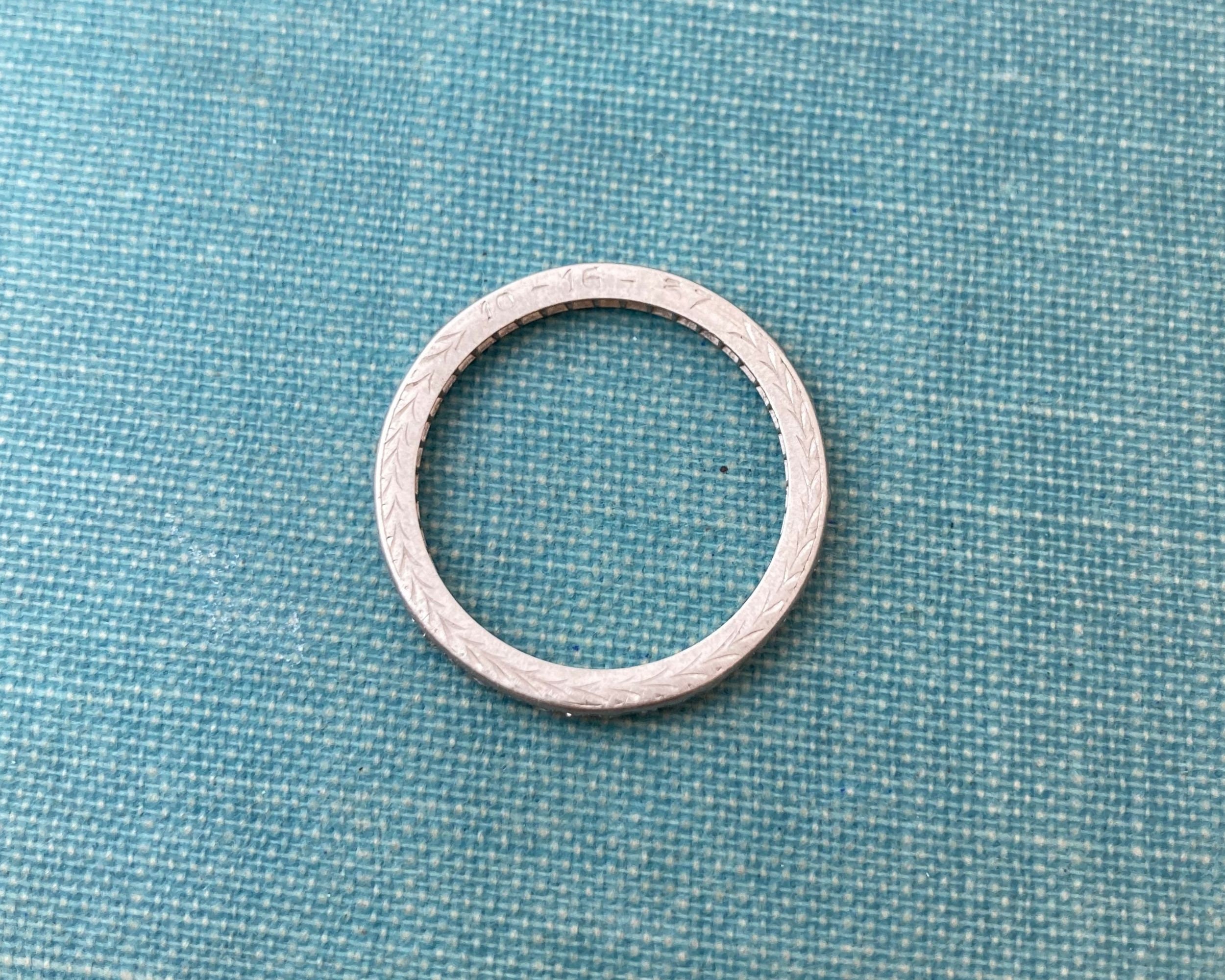 Platinum Single Cut Diamond Eternity Band Size 6 - Etsy