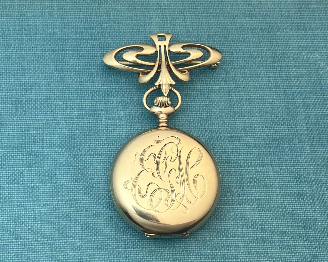 Waltham 14k Gold Case Pendant Pocket Watch Ladies - Etsy