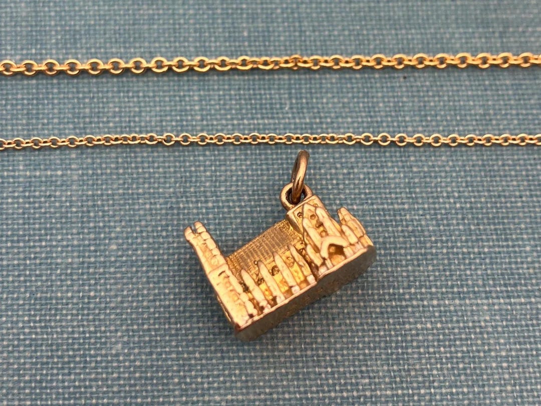 Vintage Westminster Abbey Solid 9ct Yellow Gold Charm With Optional 18 ...