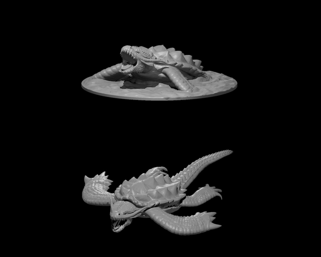 Dragon Turtle Miniature for Dnd Pathfinder and Other Ttrpgs - Etsy