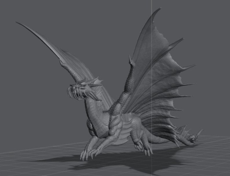 Young Gold Dragon Miniature for Dnd Pathfinder and Other Ttrpgs - Etsy