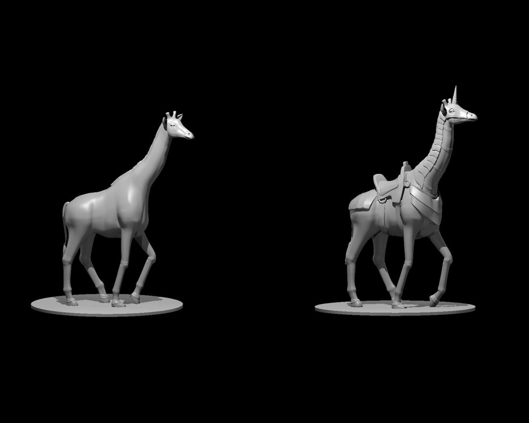 Giraffe Miniature for Dnd Pathfinder and Other Ttrpgs - Etsy