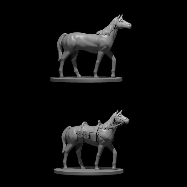 Dnd Riding Horse Miniature - Etsy