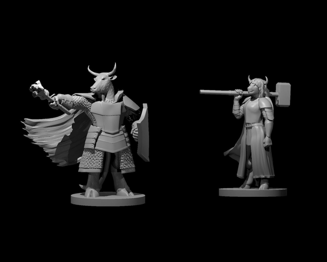 Minotaur Cleric Miniature for Dnd Pathfinder and Other Ttrpgs - Etsy
