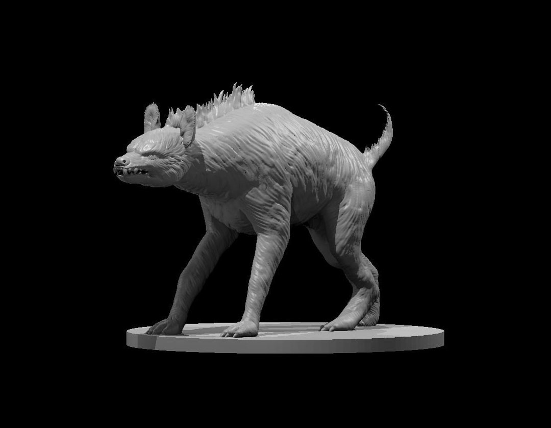 Giant Hyena Miniature for Dnd Pathfinder and Other Ttrpgs - Etsy