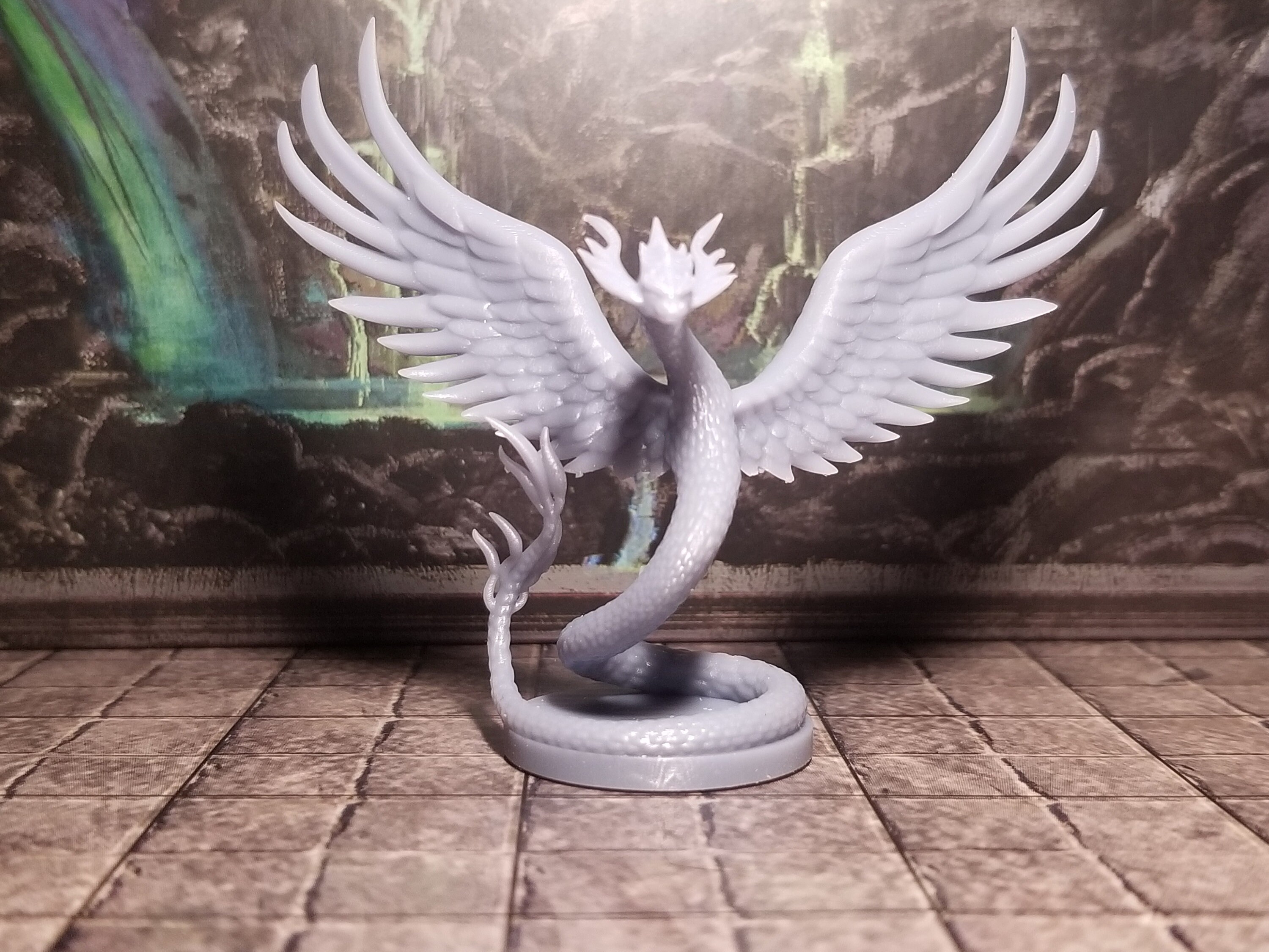 Couatl Miniature for Dnd Pathfinder and Other Ttrpgs - Etsy