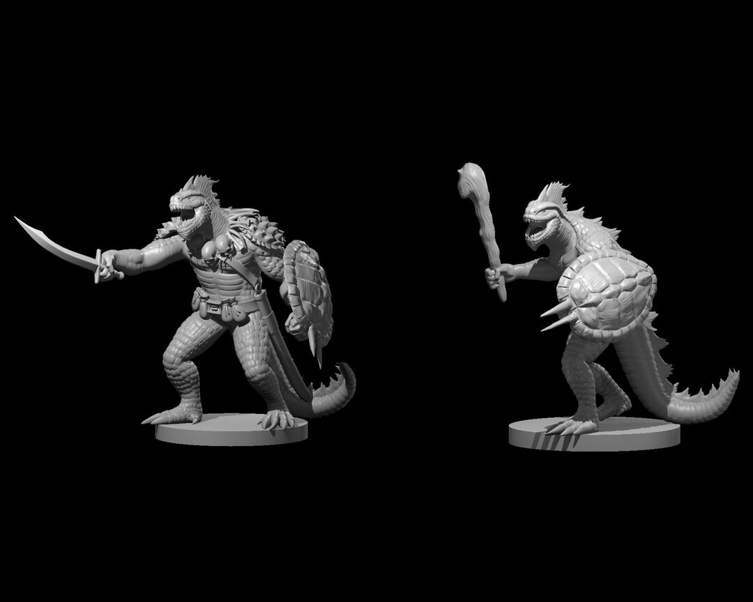 Lizardfolk Miniature for Dnd Pathfinder and Other Ttrpgs - Etsy