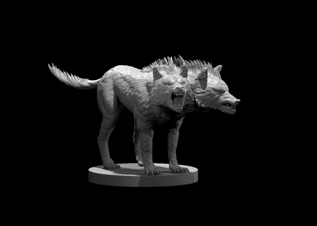 Death Dog Miniature for Dnd Pathfinder and Other Ttrpgs - Etsy