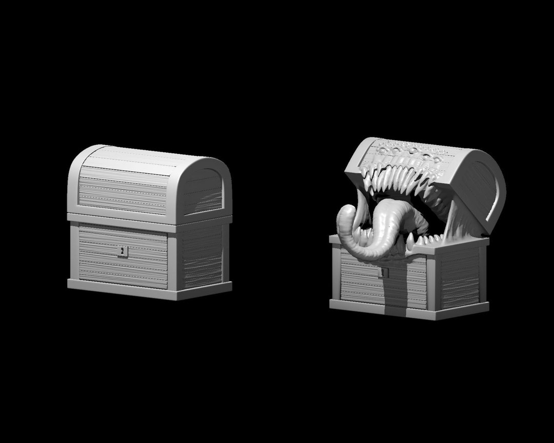 Chest Mimic Miniature for Dnd Pathfinder and Other Ttrpgs - Etsy Australia