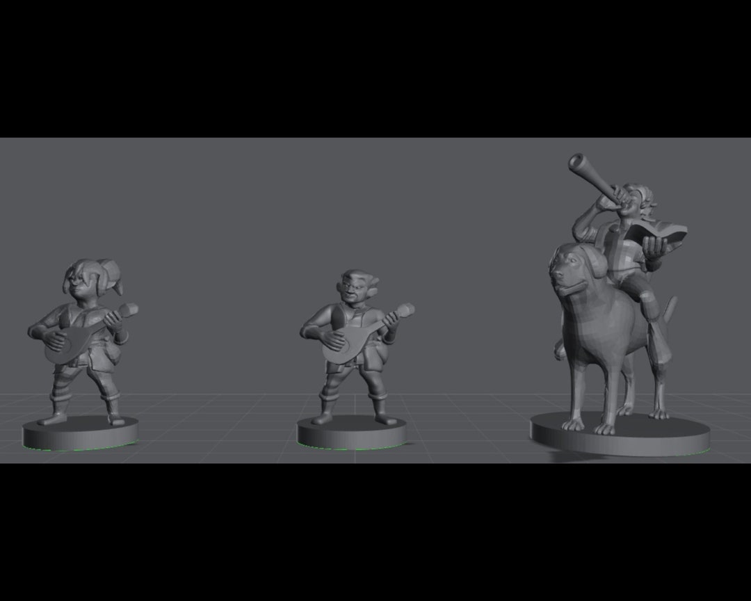 Halfling Bard Miniature for Dnd Pathfinder and Other Ttrpgs - Etsy