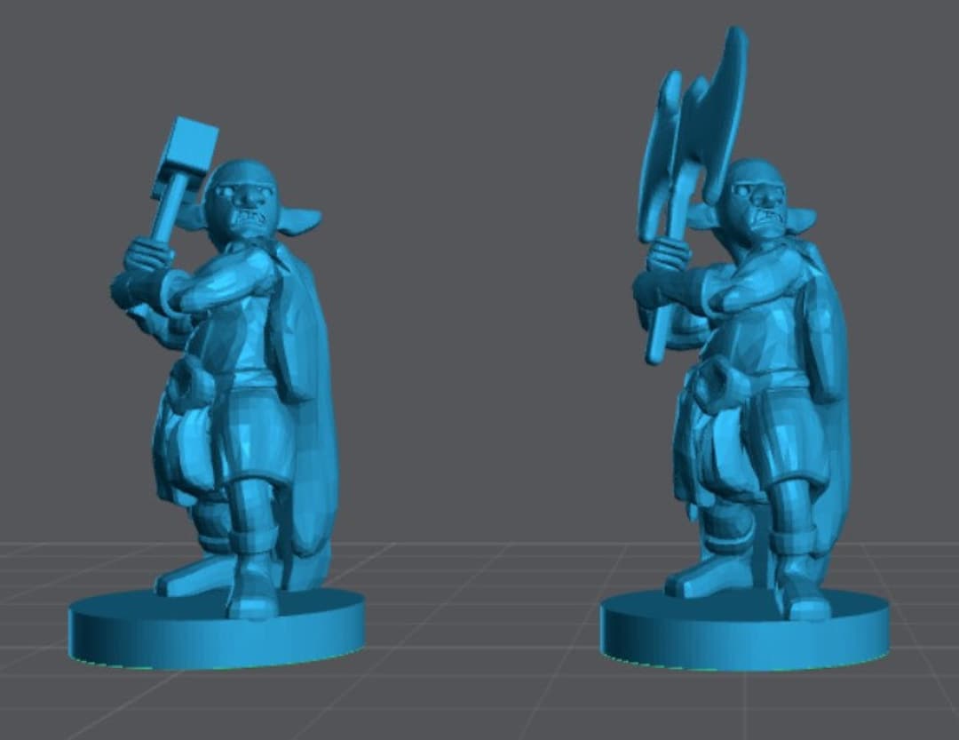 Gnome Barbarian Miniature for Dnd Pathfinder and Other Ttrpgs - Etsy