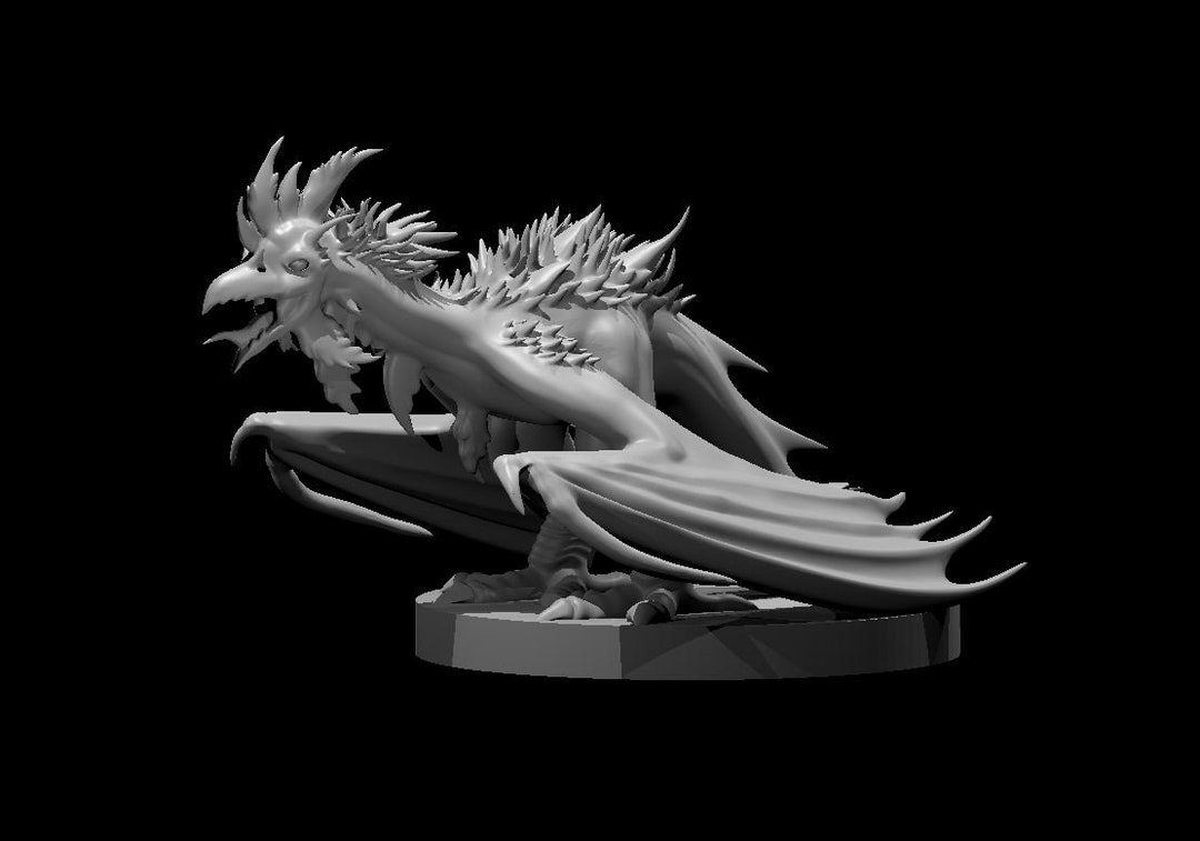 Cockatrice Miniature for Dnd Pathfinder and Other Ttrpgs - Etsy