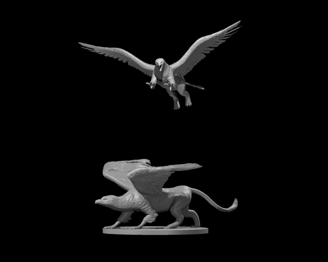 Griffon Miniature for Dnd Pathfinder and Other Ttrpgs - Etsy