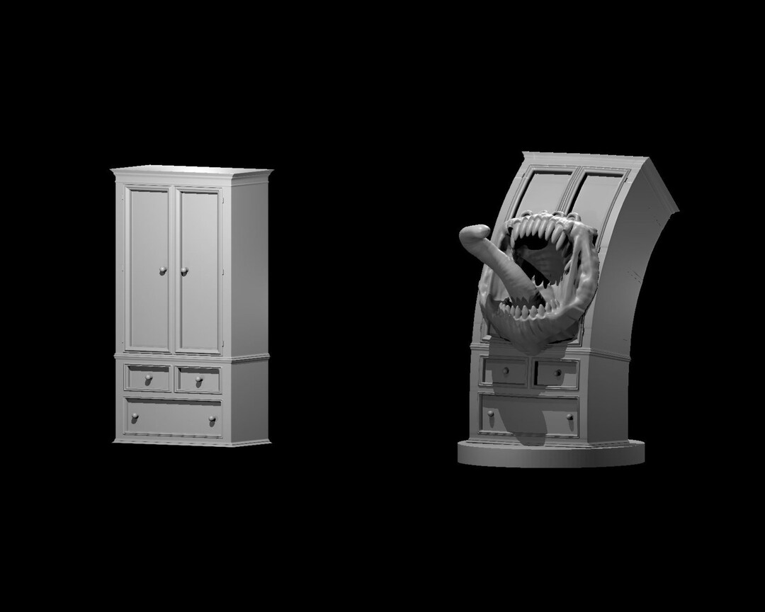 Armoire Mimic Miniature for Dnd Pathfinder and Other Ttrpgs - Etsy