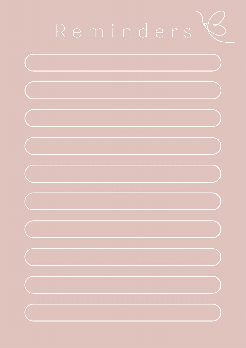 Simplicity Printable Planner Organisational Planner Schedule Self Care ...