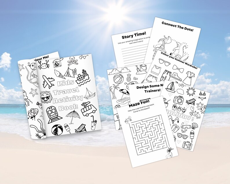 Downloadable Printable Kids Travel Activity Book Busy Book - Etsy