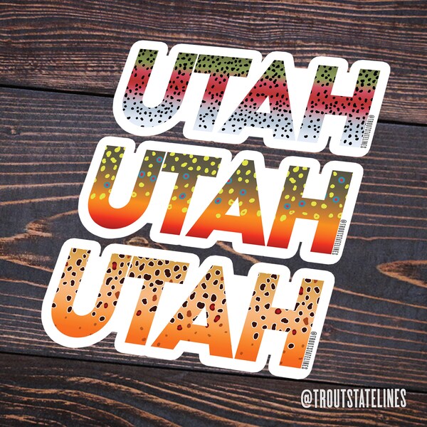 Trout Bumper Stickers - Etsy