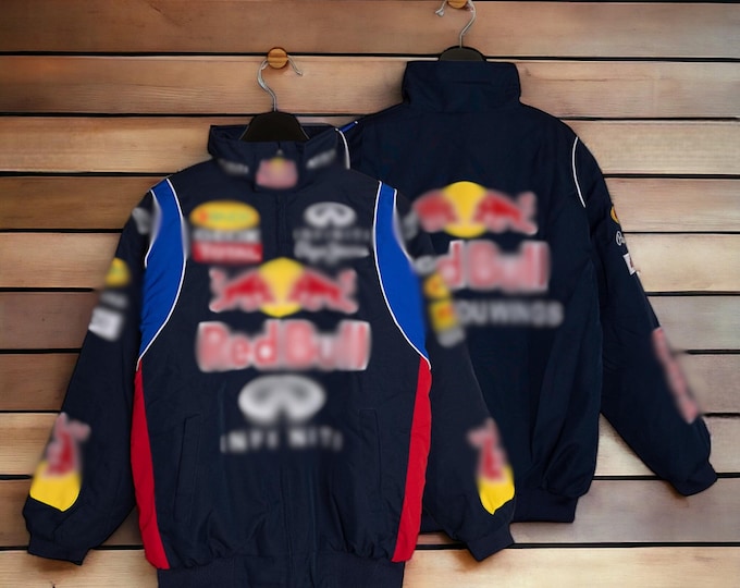 Red-bull Racing Jacket for Men, Smart Oversized Red-bull Jacket, Sports ...