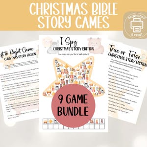 Bible Christmas Games, Church Christmas Party Idea, Sunday School ...