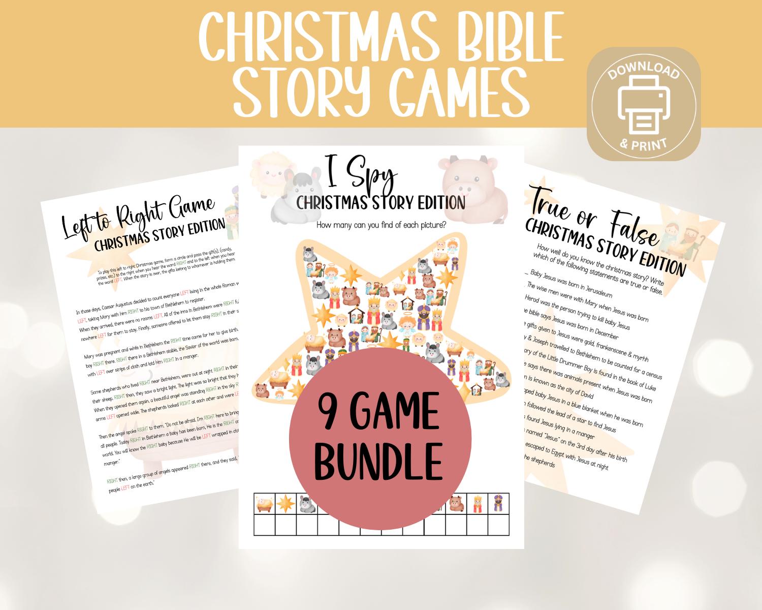 Bible Christmas Games, Church Christmas Party Idea, Sunday School ...