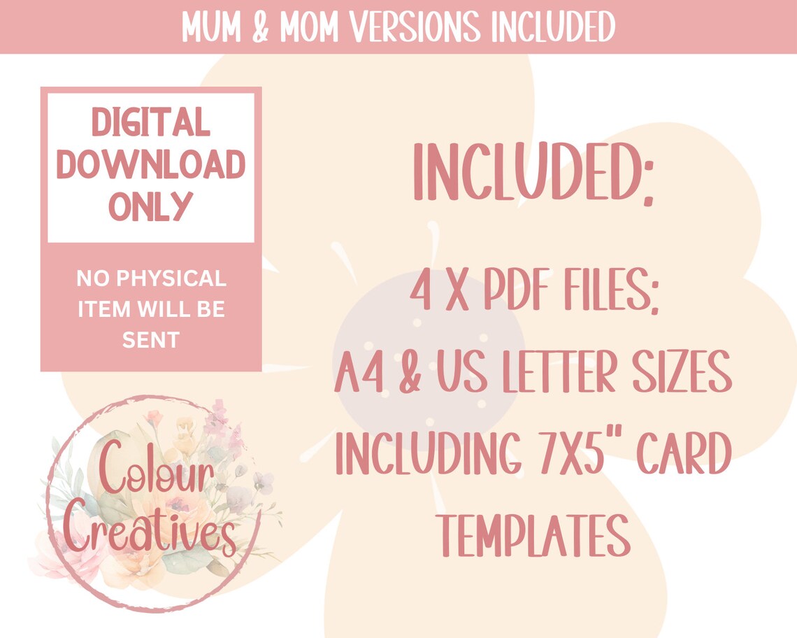 All About My Mum Printable, All About Mom, Mother's Day Gift, Mother's ...