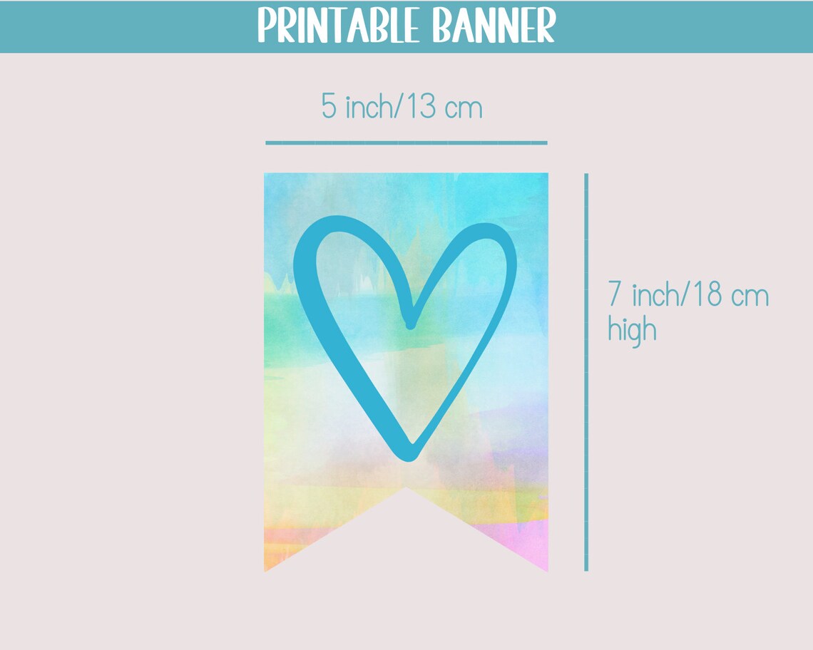 Printable Alphabet Banner, Letter and Number Printable Banner, Party ...