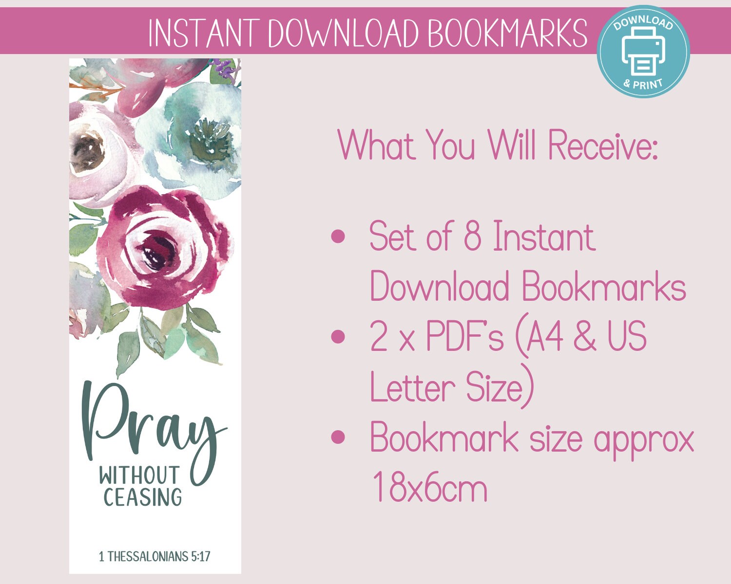 Printable Bible Verse Bookmarks, Mother's Day Bible Verse Bookmarks ...