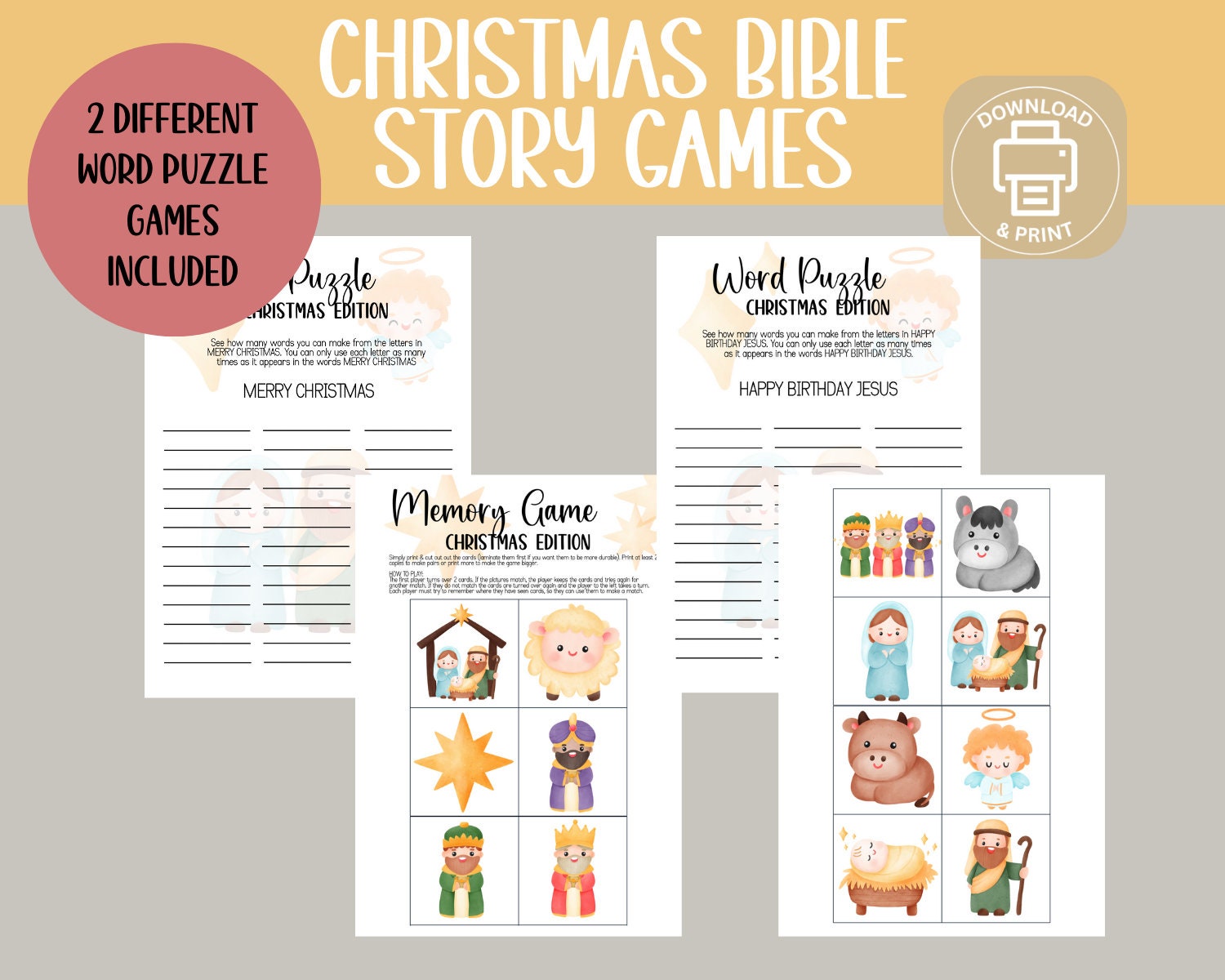 Bible Christmas Games, Church Christmas Party Idea, Sunday School ...