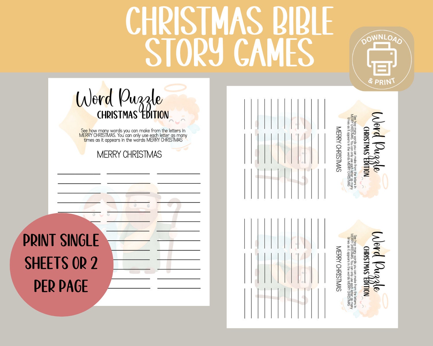 Bible Christmas Games, Church Christmas Party Idea, Sunday School ...
