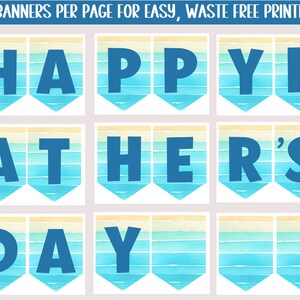 Fathers Day Banner Template, Fathers Day Printable, Happy Fathers Day ...