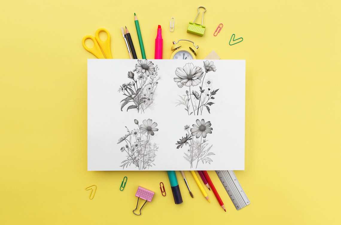 Botanical Svg Bundle | Floral Svg |flower Svg |botanical Clipart ...