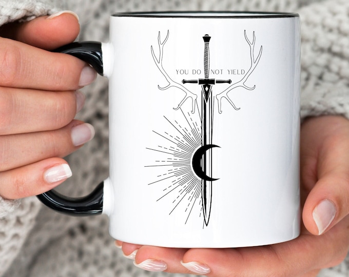 Throne of Glass Mug, Sarah J Maas Inspired Mug, You Do Not Yield Mug ...