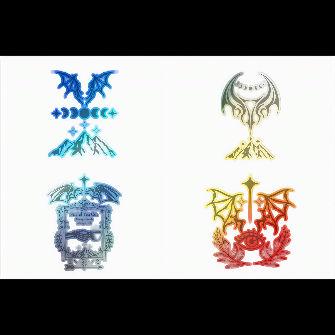 Acotar Sticker Sheet Sarah J Maas Stickers A Court of Thorns - Etsy