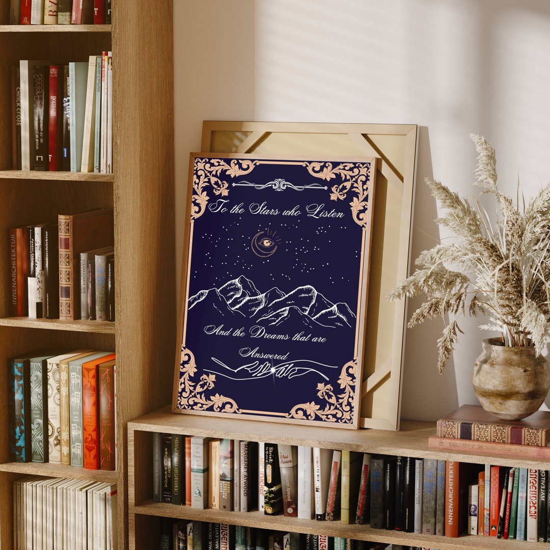 Stars Who Listen Print, ACOTAR Print, Sarah J Maas Poster, Acotar Merch ...