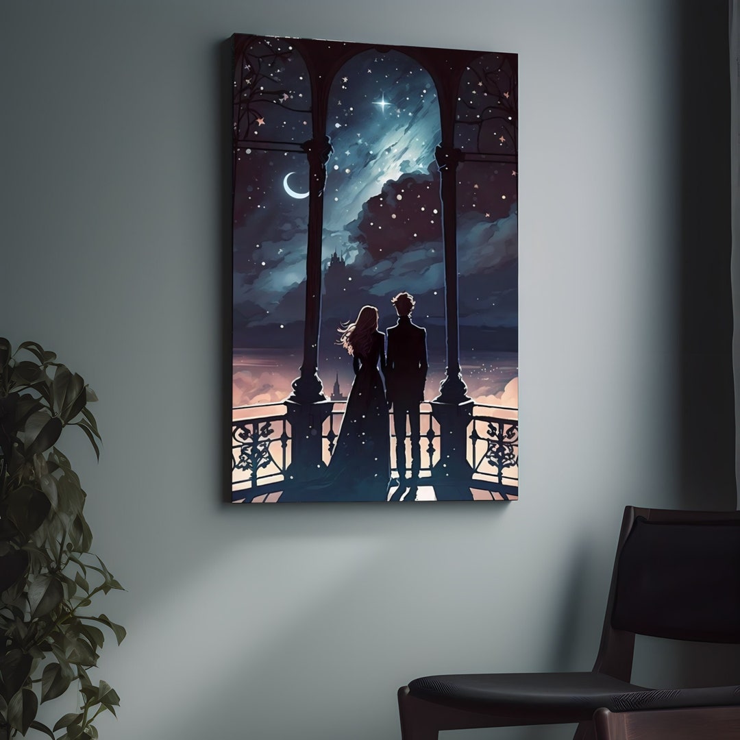 Starfall Night Court Print, ACOTAR Inspired Print Digital, Sarah J Maas Print, Velaris Art Print ...